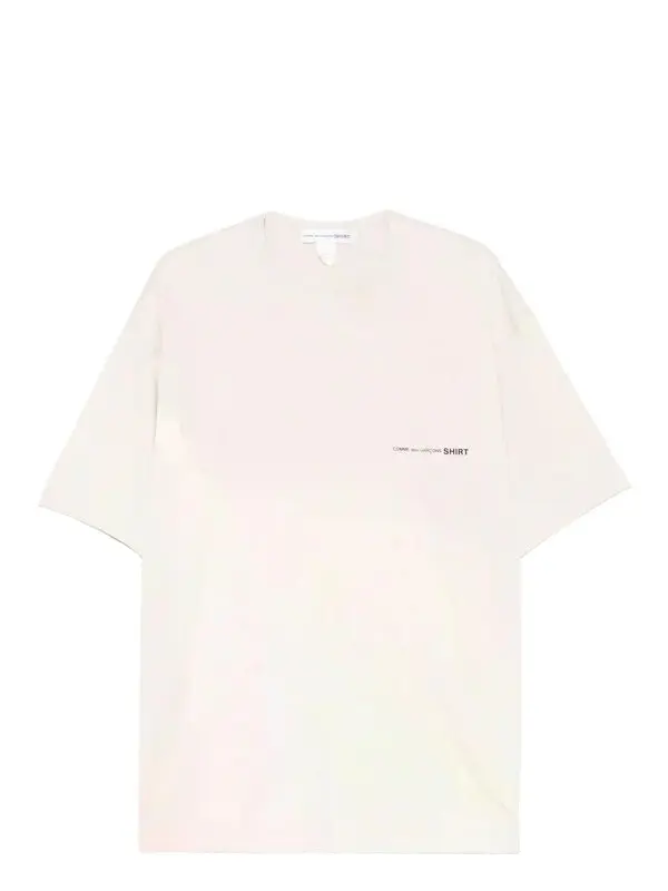 Comme Des Garçons Logo-print T-shirt - Neutrals