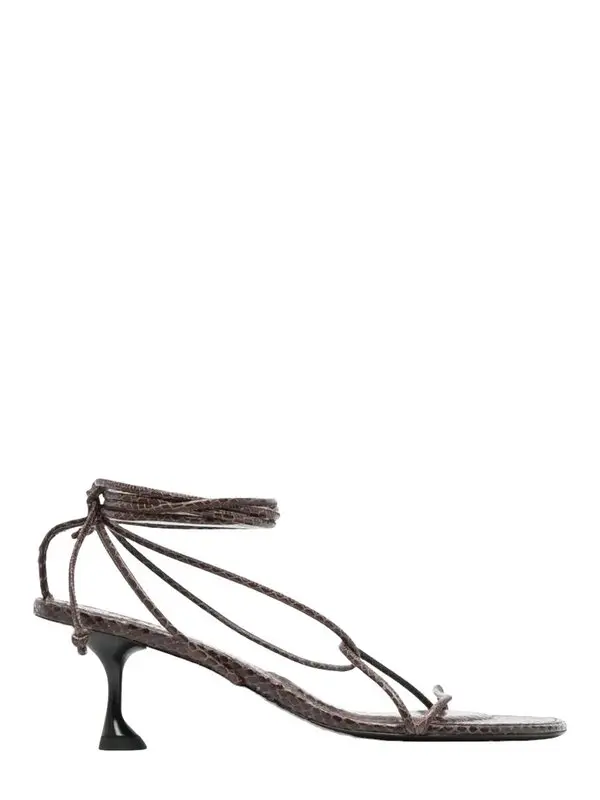 Proenza Schouler 60mm Tee Sandals - Brown