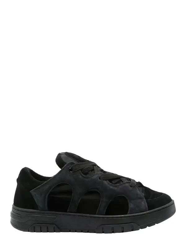 SANTHA Panelled Sneakers - Black