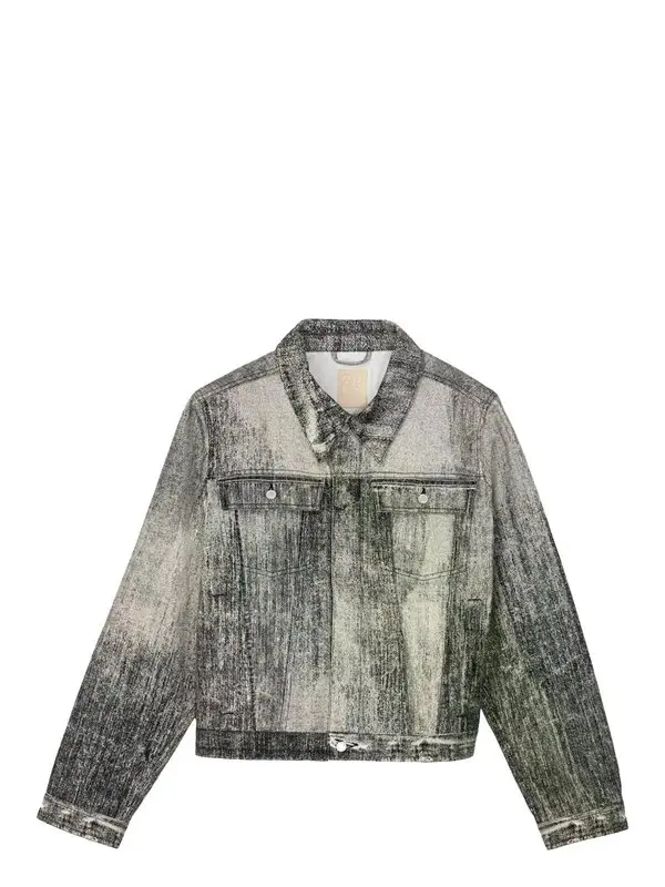 Camper Distressed Denim Jacket - Black