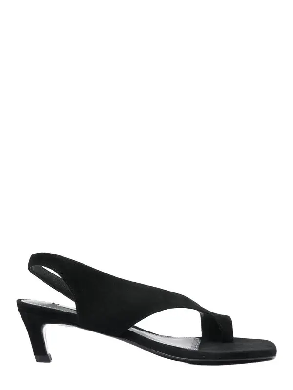 TOTEME 45mm Suede Sandals - Black