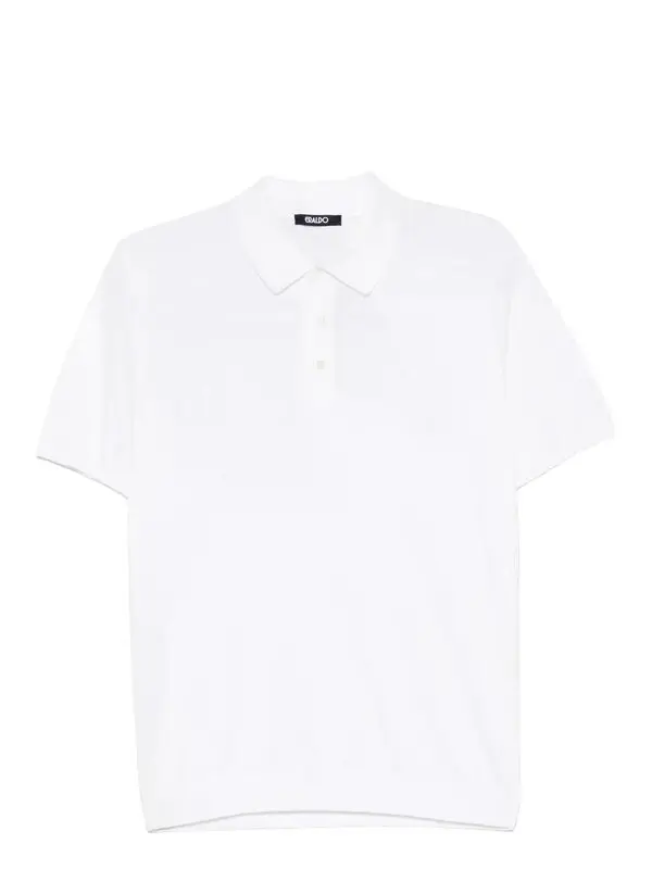 ERALDO Knitted Polo Shirt - White