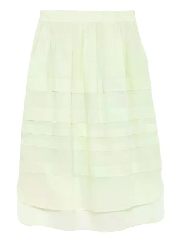 Peserico Ribbed Midi Skirt - Green