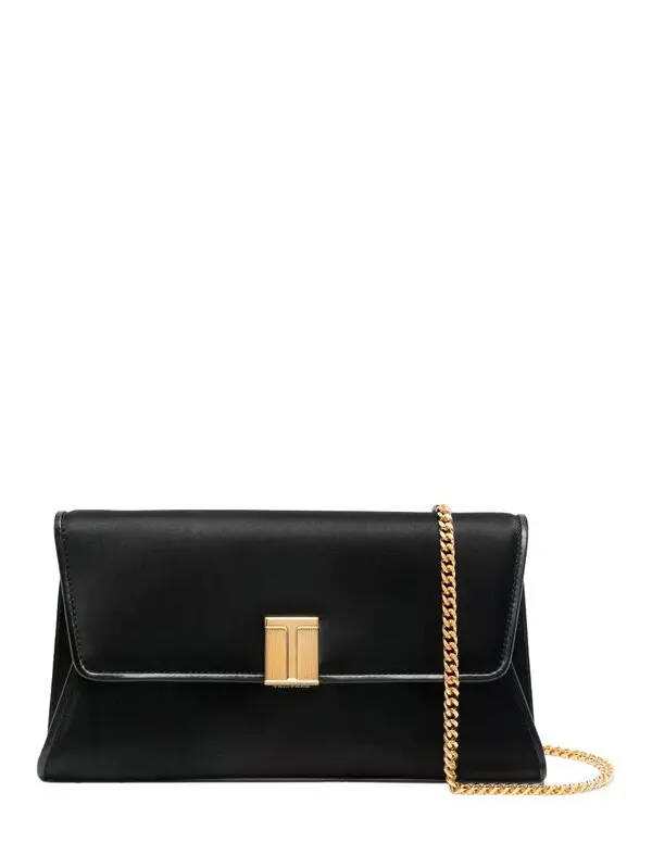 TOM FORD Nobile Satin Clutch - Black