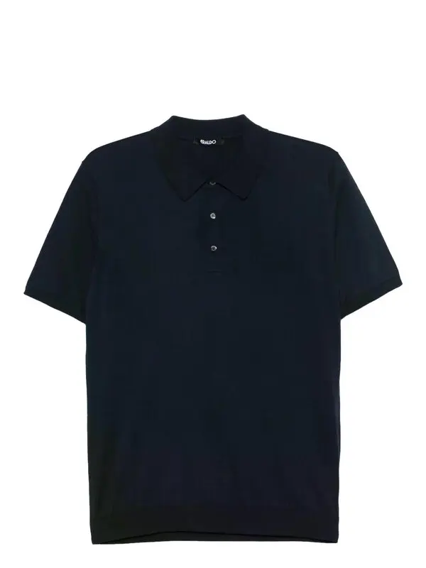 ERALDO Knitted Polo Shirt - Blue