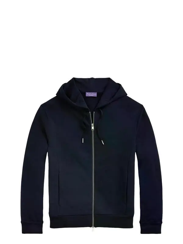 Ralph Lauren Purple Label Hooded Zip-up - Blue