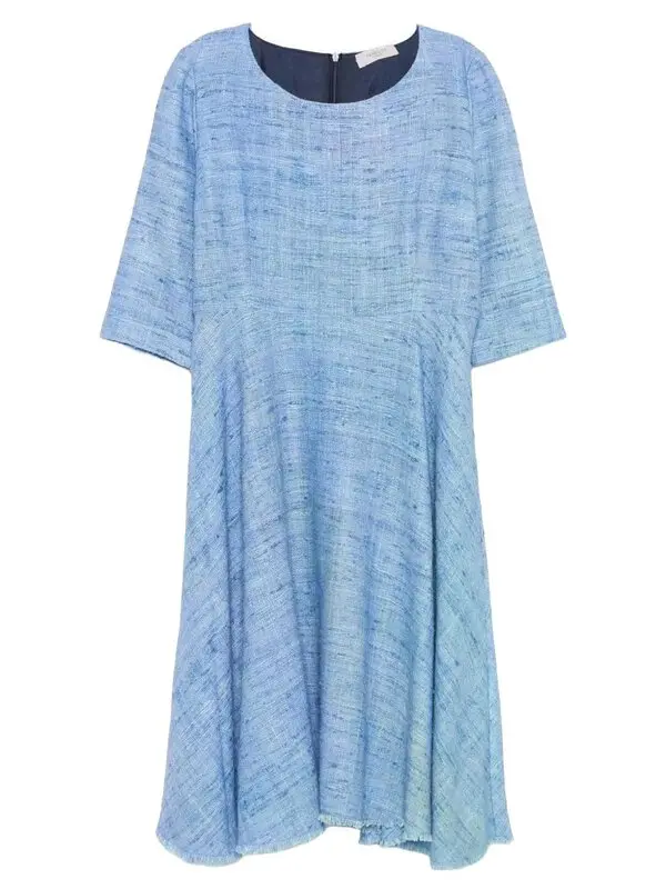 CHARLOTT Flared Midi Dress - Blue