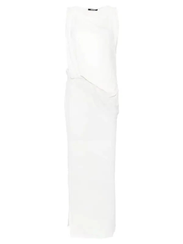 Jacquemus The Peplo Maxi Dress - White