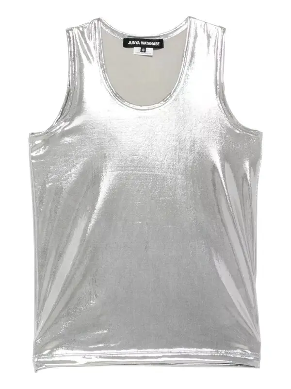 Junya Watanabe Metallic Tank Top - Grey