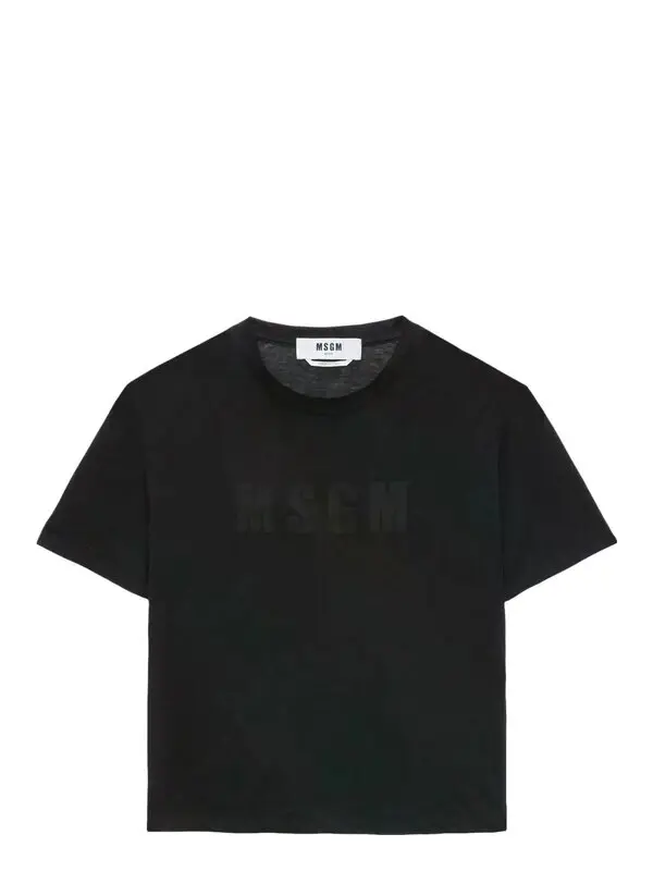 MSGM Logo-print T-shirt - Black