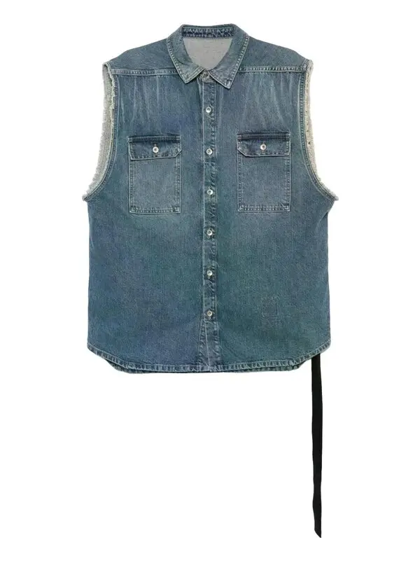 Rick Owens Sl Tommy Jumbo Gilet - Blue