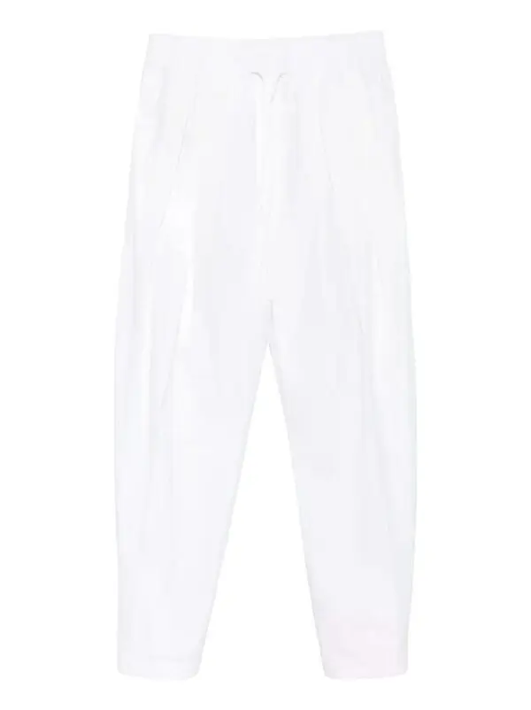 JIL SANDER Cotton Trousers - White