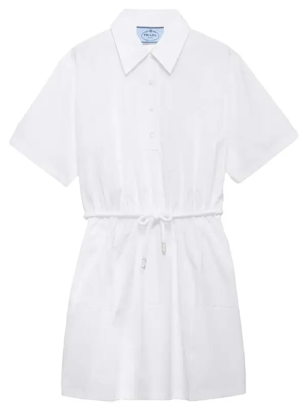 Prada Poplin Mini Dress - White