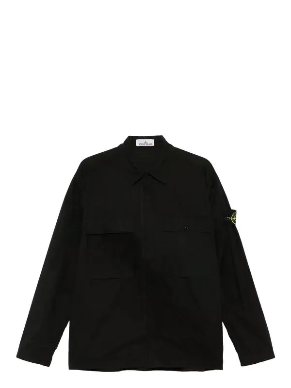 Stone Island Compass-badge Shirt Jacket - Black