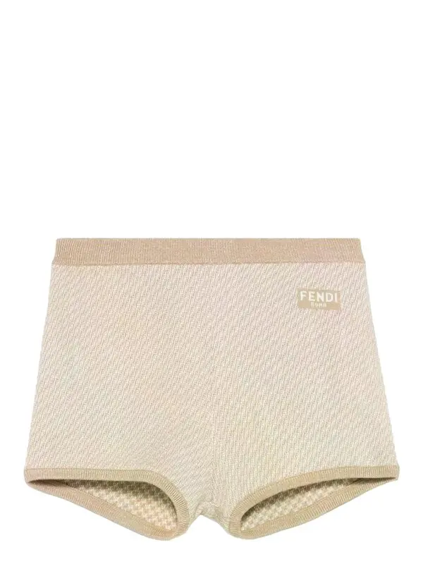 Fendi Knitted Shorts - Brown