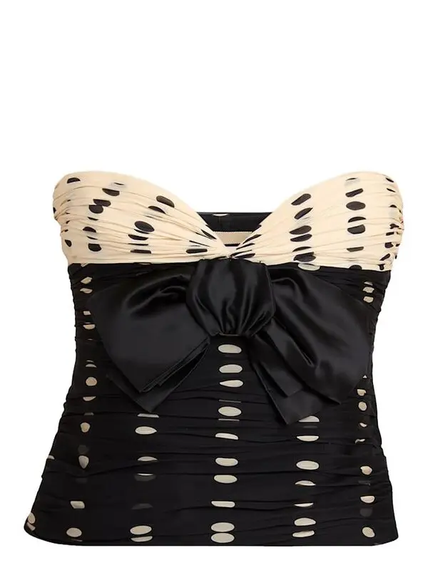 Valentino Garavani Polka Dot Bustier - Light Hazelnut