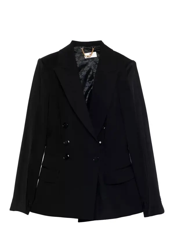 Elisabetta Franchi Double-breasted Blazer - Black