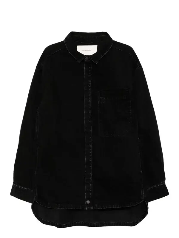 ENTIRE STUDIOS Herculean Shirt Jacket - Black