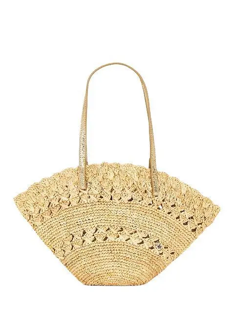 FLORABELLA Salerno Small Tote - Natural & Gold