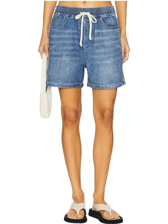 Lna Presley Longline Short - Soft Denim