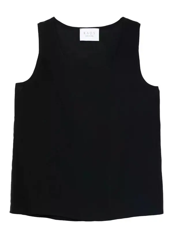 KAOS Crepe Tank Top - Black