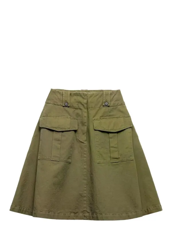 Prada Cotton Skirt - Green