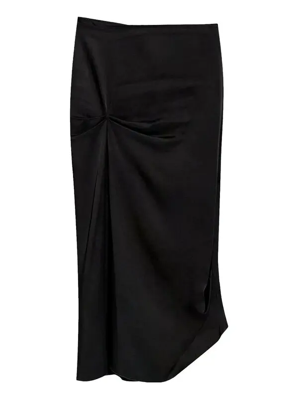 Victoria Beckham Draped Skirt - Black