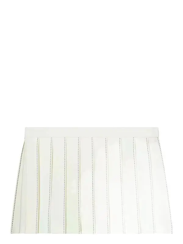 Tory Burch Pleated Mini Skirt - White