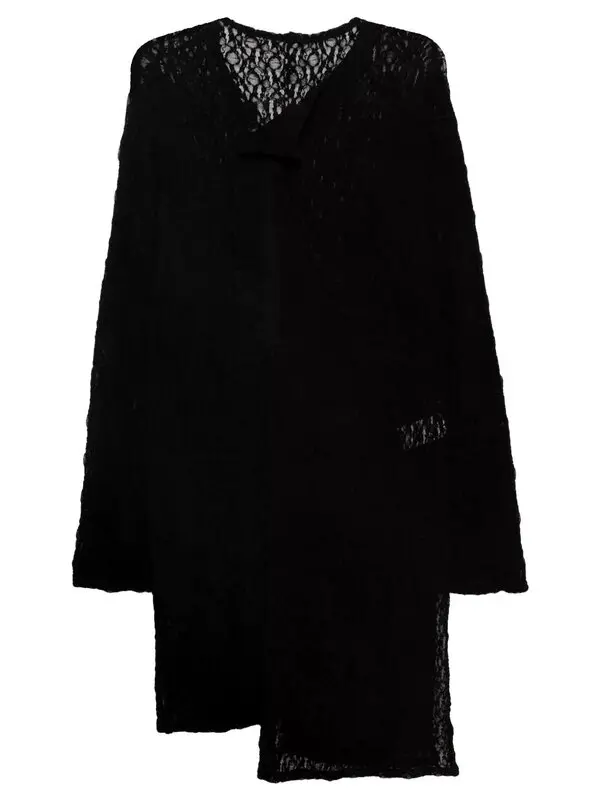 Yohji Yamamoto Long-sleeved Dress - Black