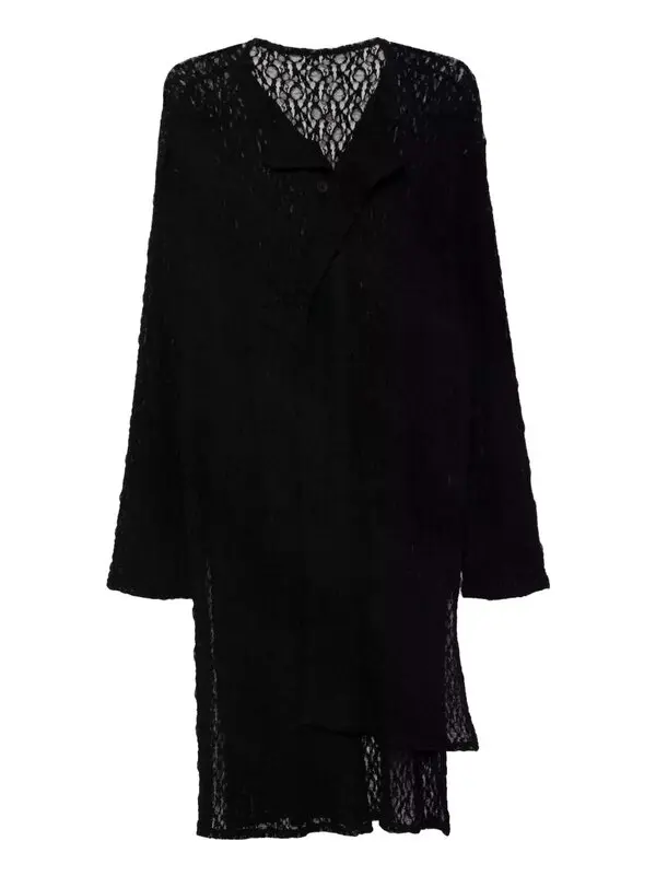 Yohji Yamamoto Asymmetrical Coat - Black