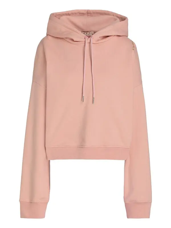 Marni French Cotton-terry Hoodie - Baby Pink
