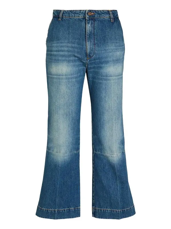 Victoria Beckham High-rise Bootcut Jeans - Mid Denim
