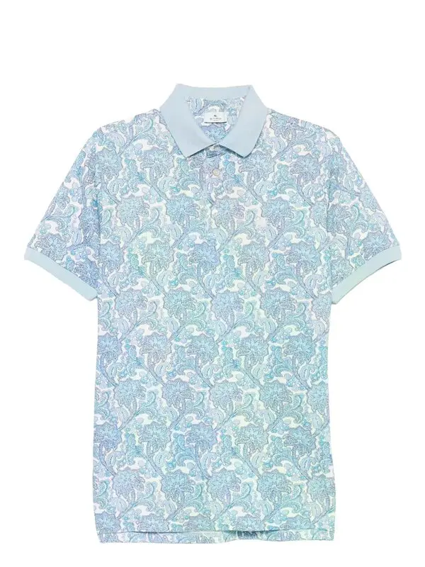 Etro Paisley Polo Shirt - Blue