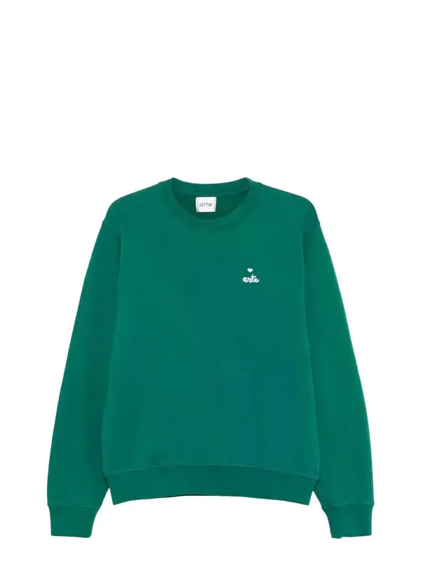 ARTE ANTWERP Heart Sweatshirt - Green