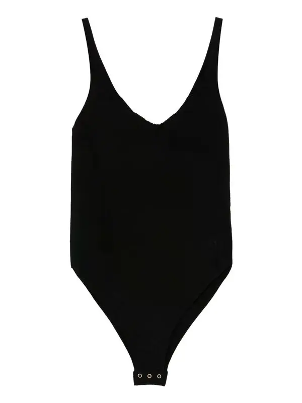 TOM FORD Ribbed Knit Bodysuit - Black