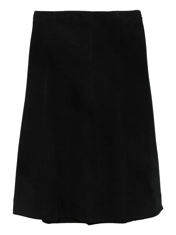 JIL SANDER Flared Midi Skirt - Black