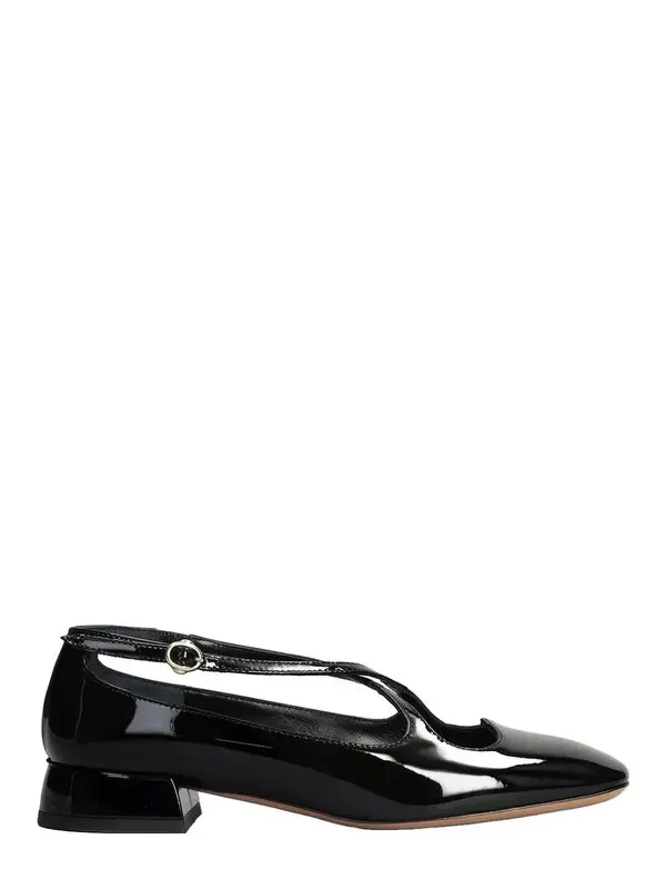 A.BOCCA Leather Ballerina Shoes - Black
