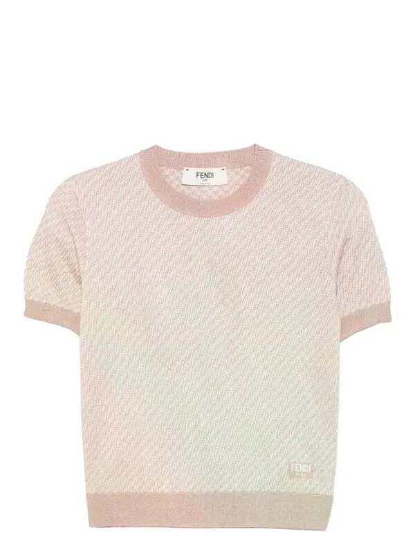 Fendi Ff-jacquard Top - Pink
