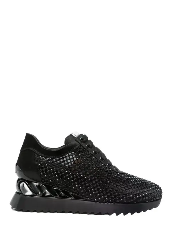 LE SILLA Crystal-embellished Sneakers - Black