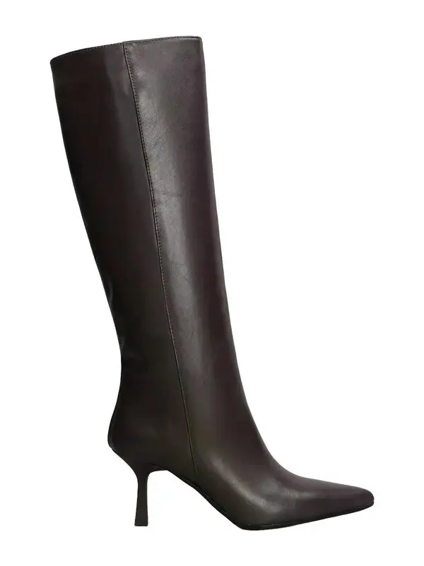 GISEL MOIRE 75mm Gilda Boots - Brown