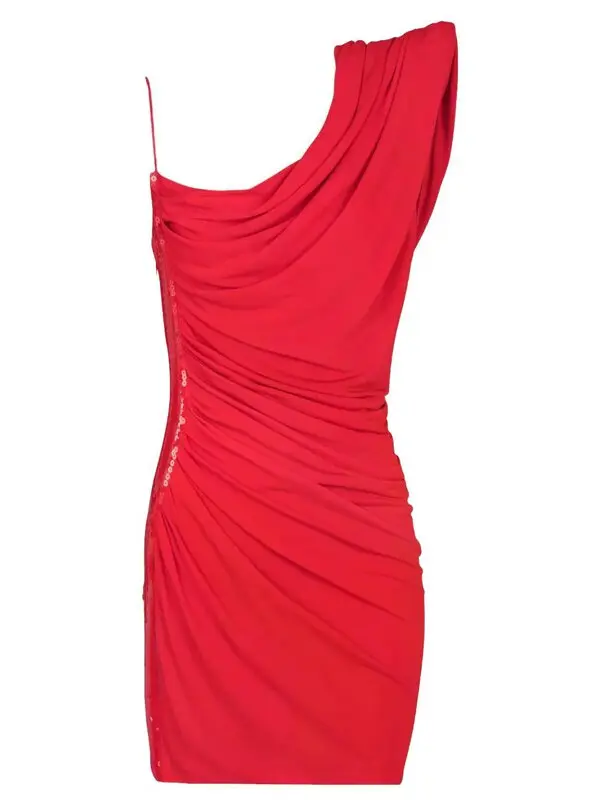 Balmain Sequin Mini Dress - Red