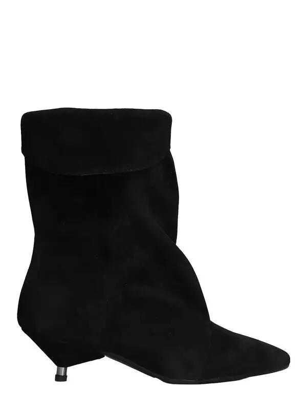 GISEL MOIRE 50mm Miriam Ankle Boots - Black