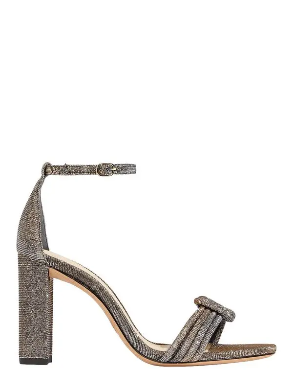 ALEXANDRE BIRMAN Vicky 90 Knotted Woven Sandals - Gunmetal