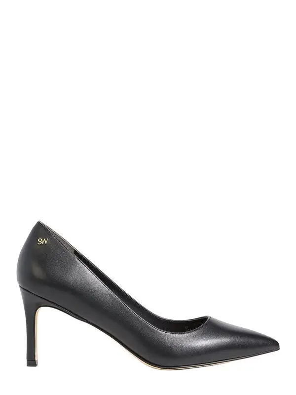 STUART WEITZMAN Leigh 75 Leather Pumps - Black