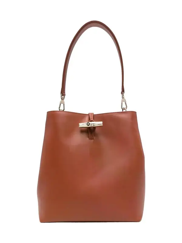 Longchamp Le Roseau Medium Shoulder Bag - Brown