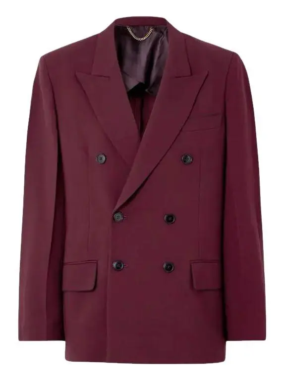 Victoria Beckham Double-breasted Blazer - Burgundy