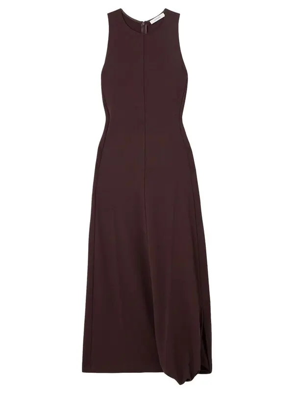 LEMAIRE Crepe Midi Dress - Burgundy