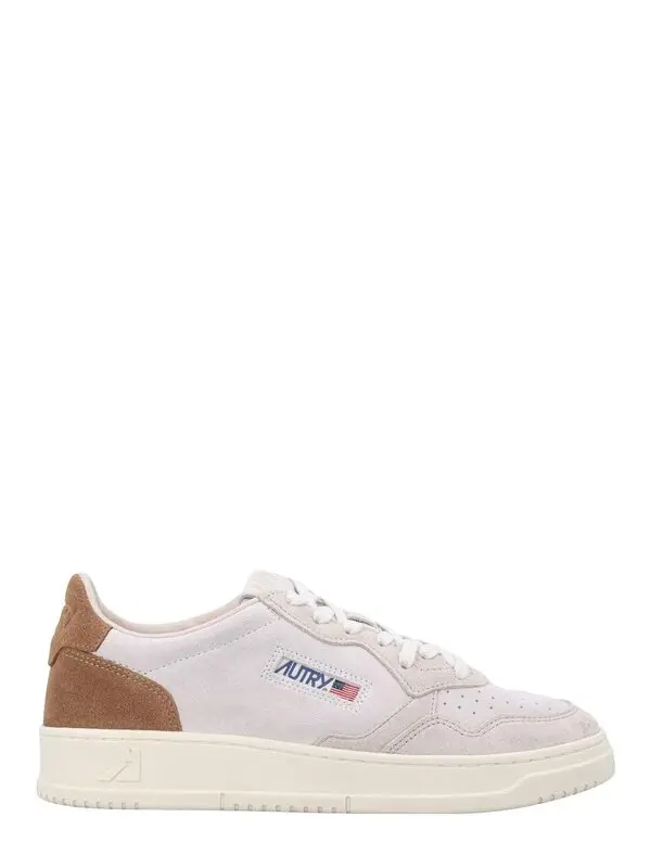 AUTRY Medalist Leather Low Top Sneakers - Sand/cigar