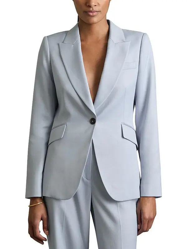 REISS Millie Tailored Blazer - Blue