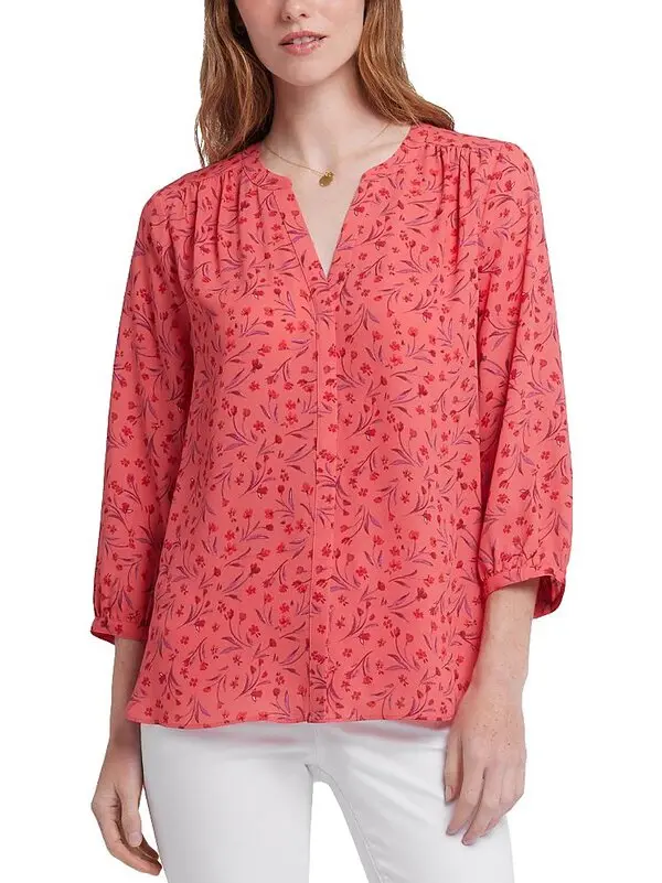 NYDJ Pintuck Blouse - Fernanda Flores